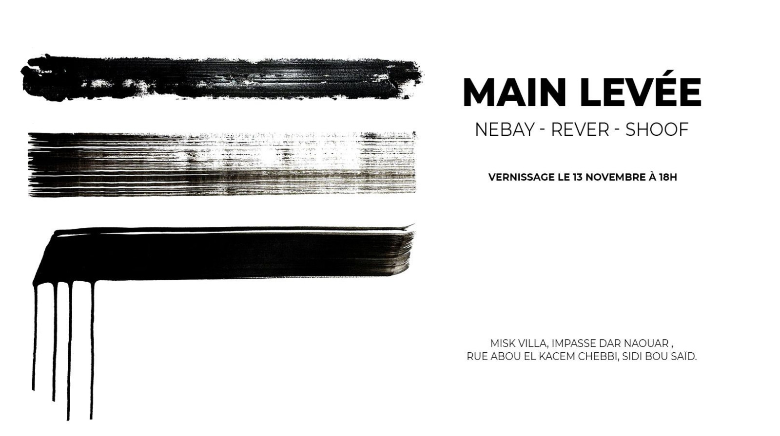 Exposition MAIN LEVÉE, pour l’amour du trait et de la lettre - L'ORLOFF